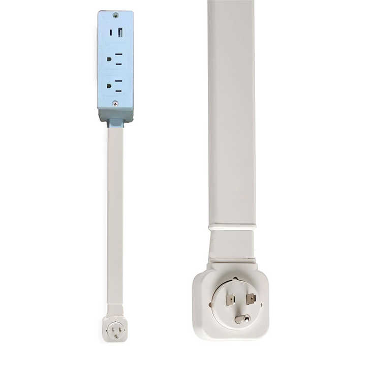 Electrical Outlet Extender - 2 AC Power Outlets & USB Ports