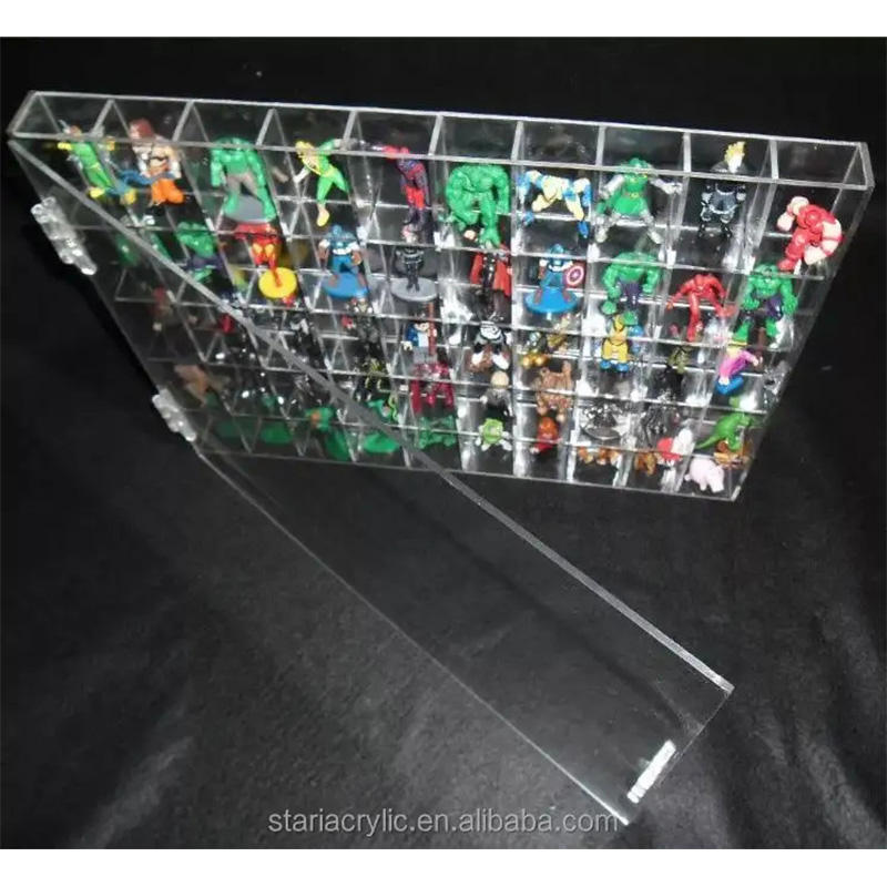 Wall Mount Acrylic Display Case with Hinged Door for Doll Figure 5 ...