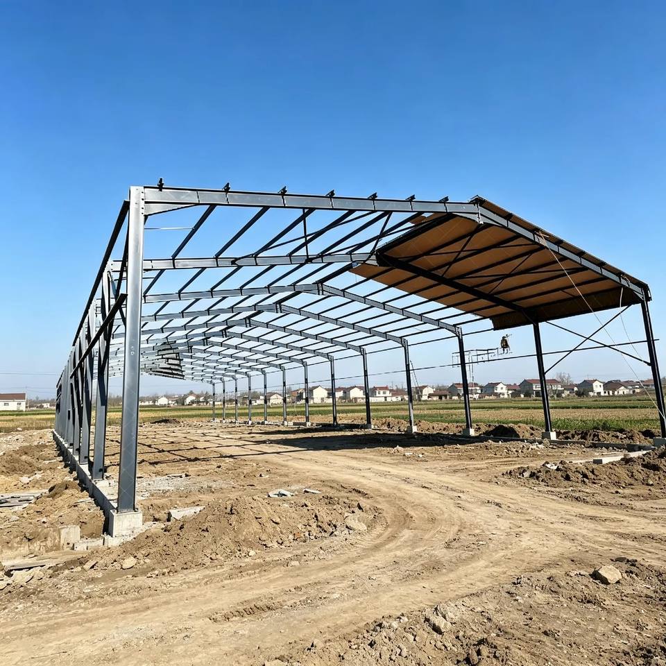 Durable Prefabricated Steel Structure Farm Warehouse Workshop Modular ...