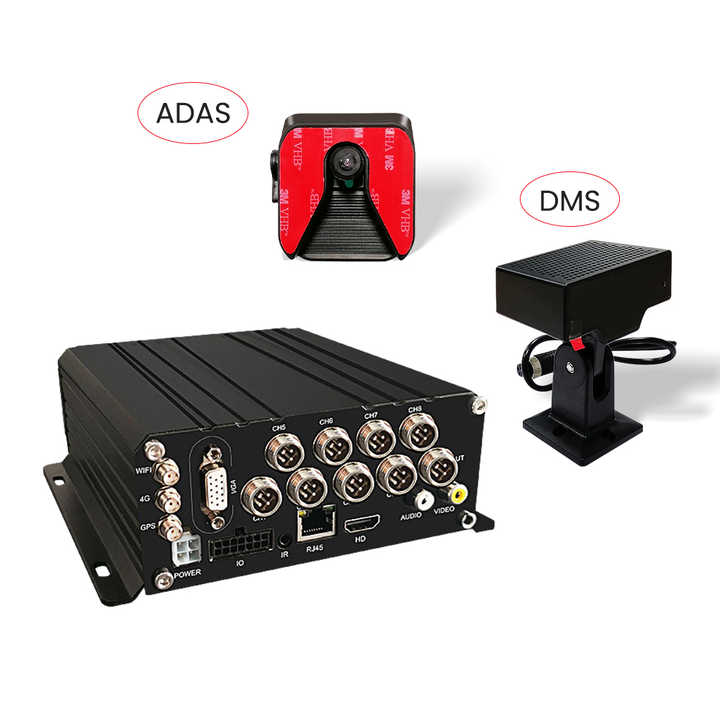 HDD Mobile DVR 8CH ADAS DMS BSD AI Mobile DVR System MDVR 4G GPS WIFI ...