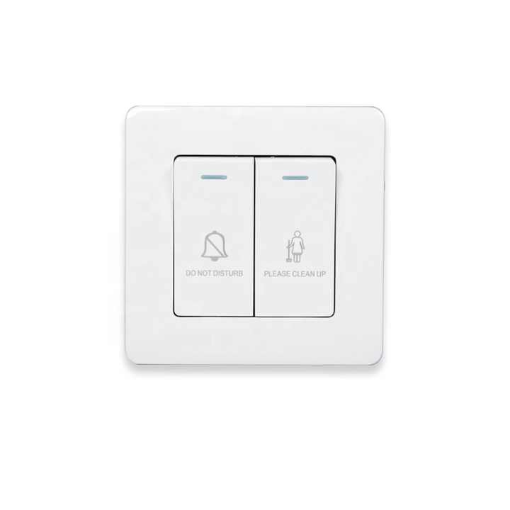 White Color OEM Wall Mounted DND MUR Indoor Control Switch with hidden ...