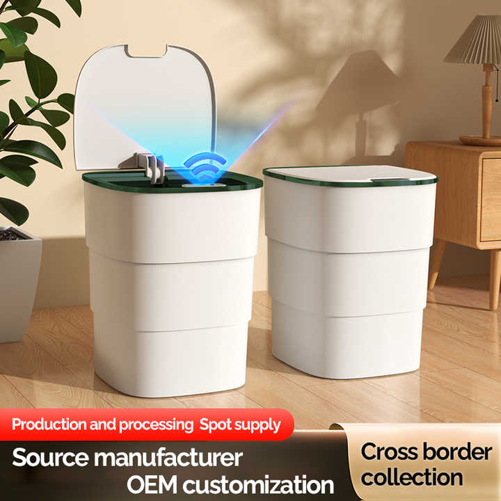 Automatic Smart Three Mode Trash Can Folding Smart Trash Container ...