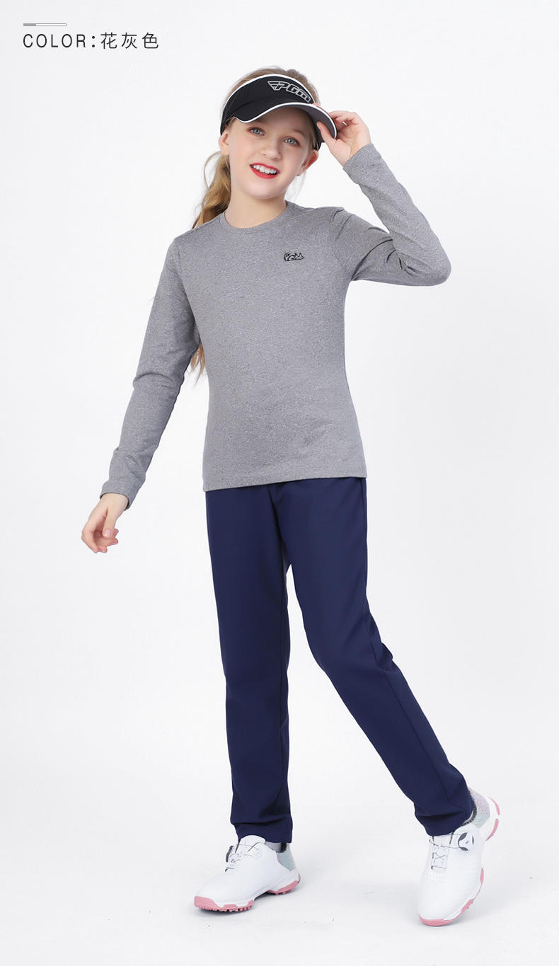 PGM KIDS YF416 wholesale long sleeved branded golf shirts polyester ...