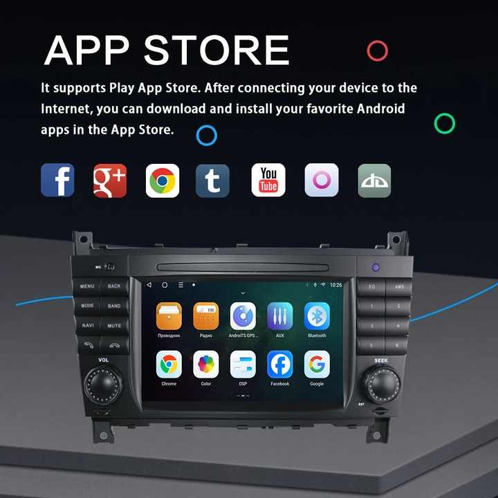 Android OS CarPlay Android Auto Touch Screen Built-in GPS Navigation ...