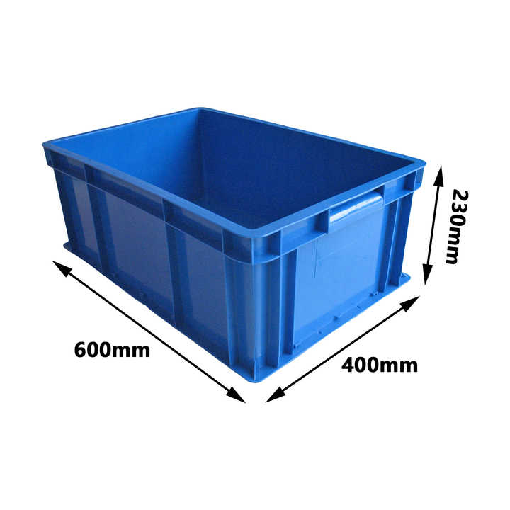 QS Wholesale Price Blue Plastic Storage Tray Without Lid 600x400x230mm ...