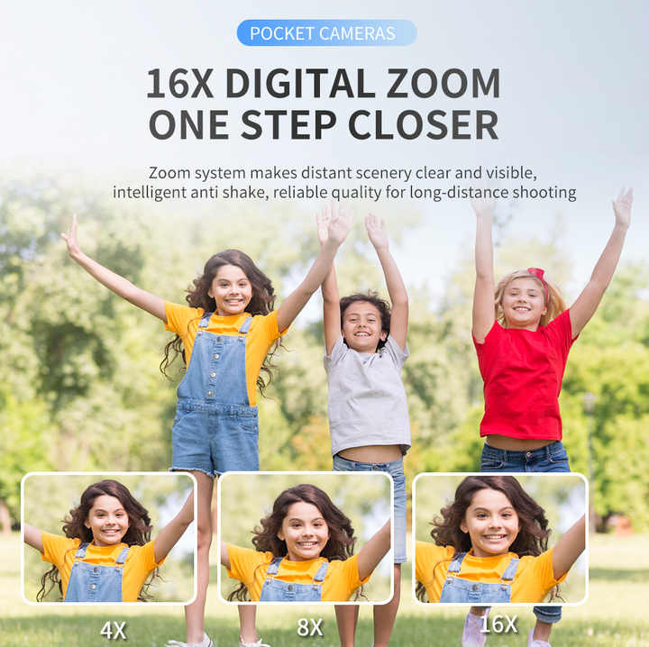 Retro Digital Camera with 50MP Photo Resolution for Teens