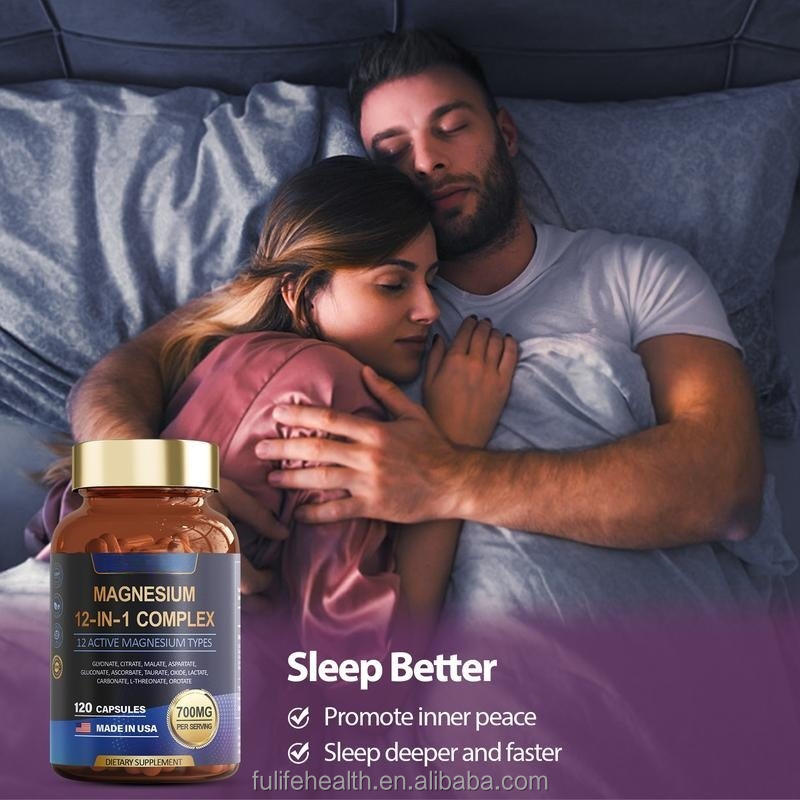 OEM Magnesium Glycinate Capsules Magnesium Complex (Citrate Malate ...