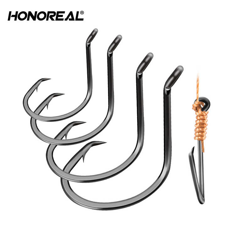 Stocks Fast Delivery 2023 5X Circle Hooks High-carbon Catfish Big Game ...