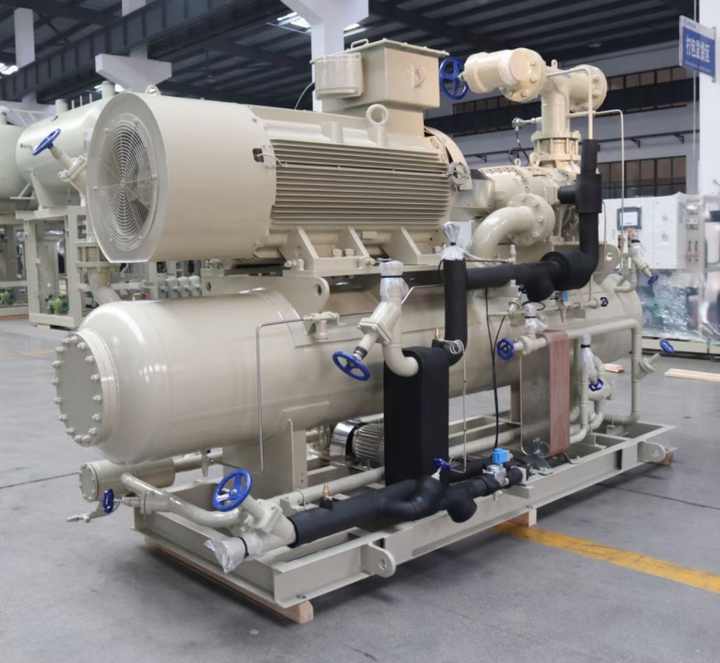 MYCOM NH3 Ammonia Refrigeration System Condensing Unit with Two Stage ...
