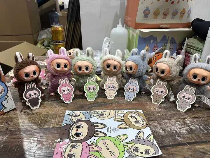 Original Authentic Foam Marte LABUBU Sit Party Blind Box of High ...