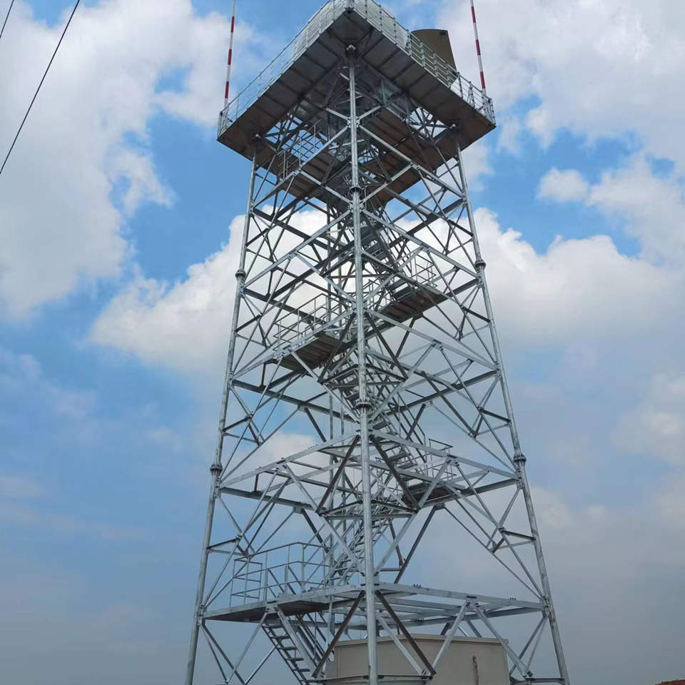 Galvanized Steel Self-Supporting Observation Tower Bird Watch Tower ...
