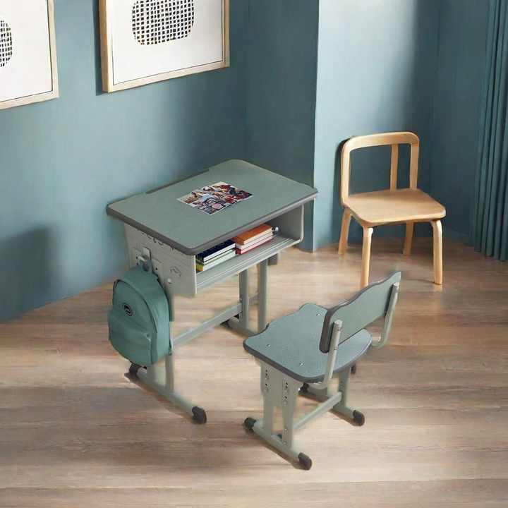 Custom Modern Style Ergonomic Low round Study Table and Chair Wood ...