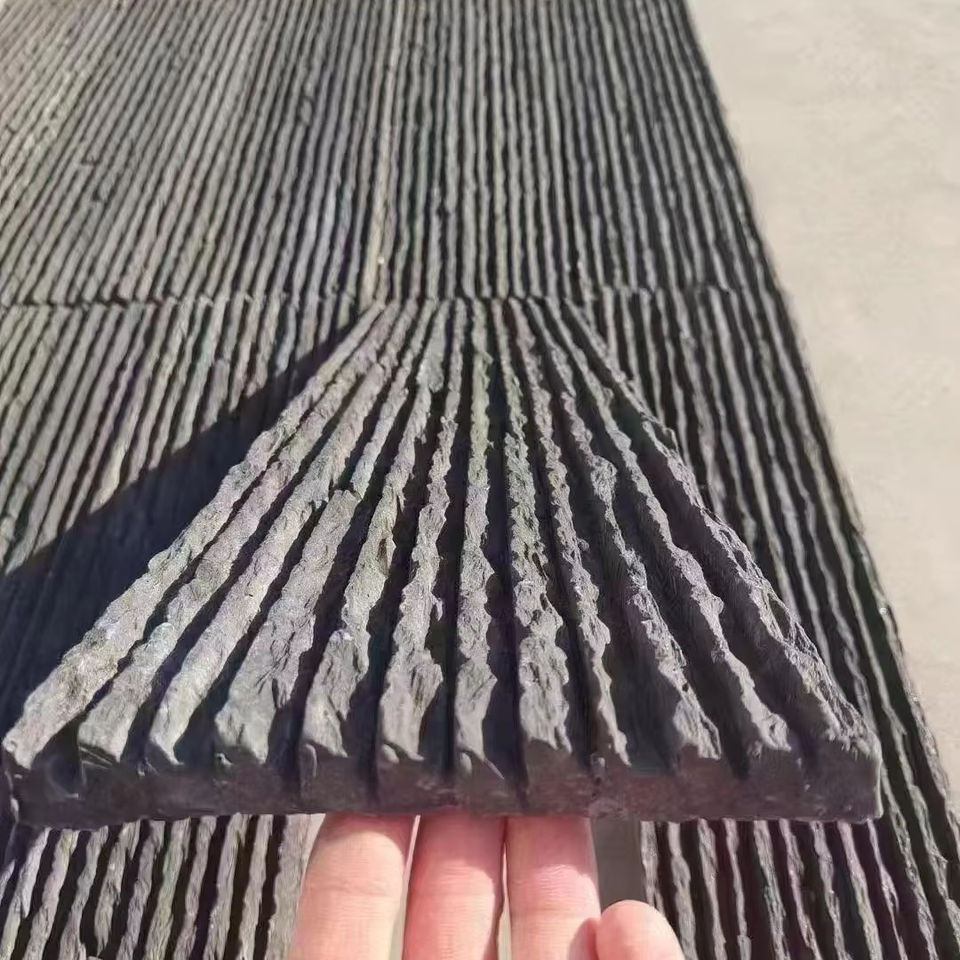 Natural Split Black Basalt Granite Wall Stone, Used for External Wall ...