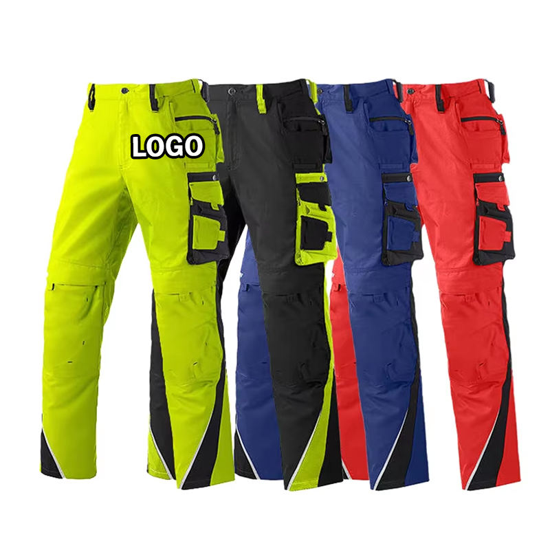 High Vis Reflective Safety Mens Work Pant - Custom Logo