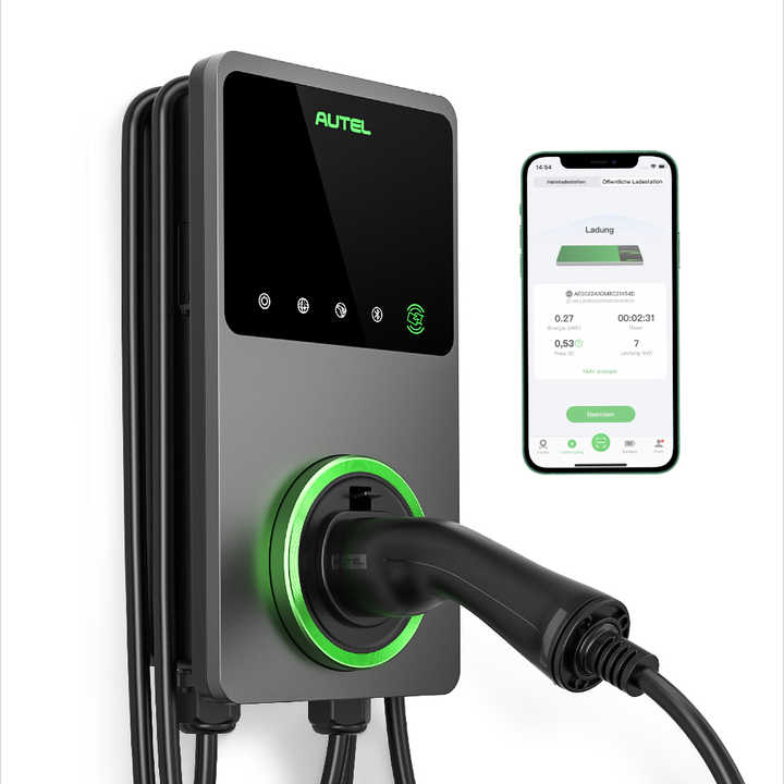 Autel 22kw EV Charger Wall-mounted Car Charging Station 32A Type2 Three ...