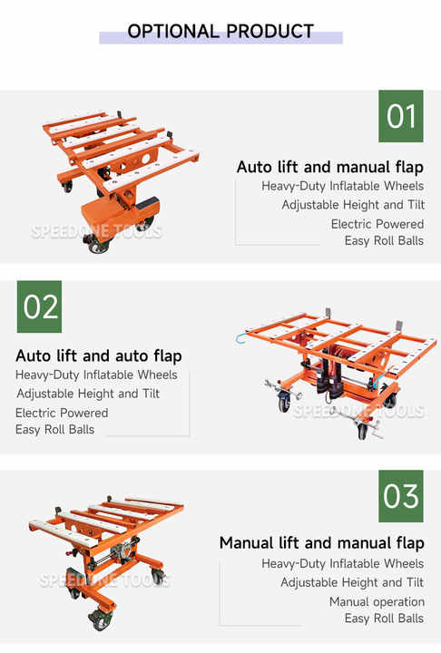 Electric Lift Slab Transport Cart - Ideal for Kitchen Installations