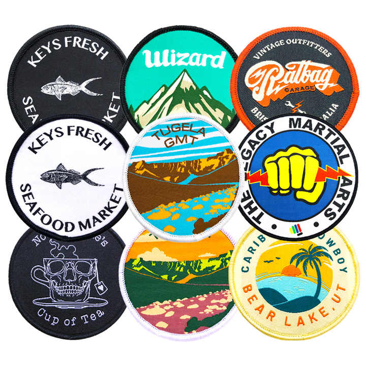 Custom Woven Patches - Personalized Logo Heat Press Clothing Patches