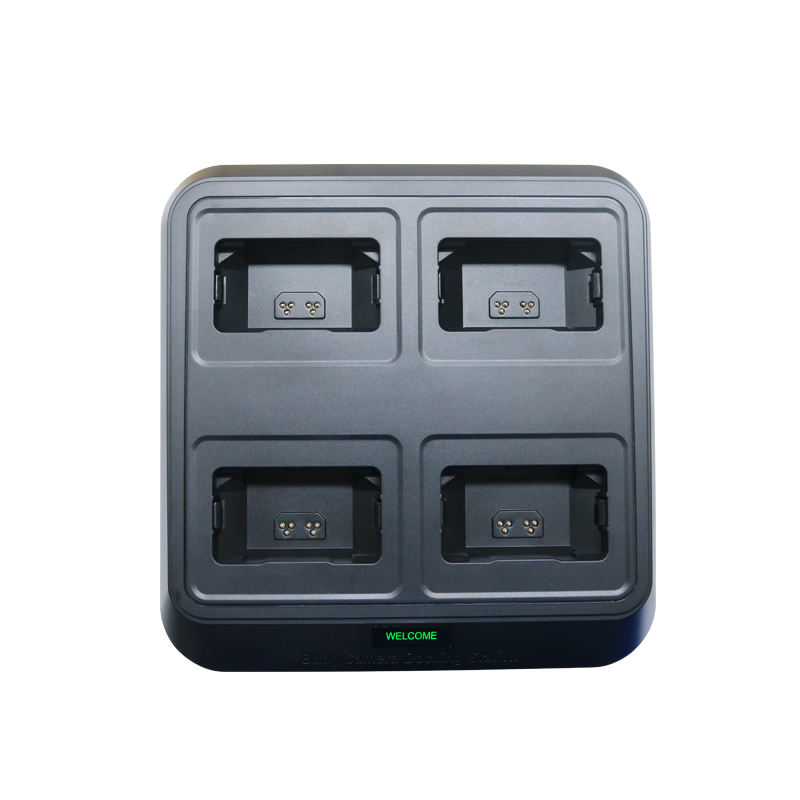 Screen-free 4-Port Docking Station for Body Worn Cameras