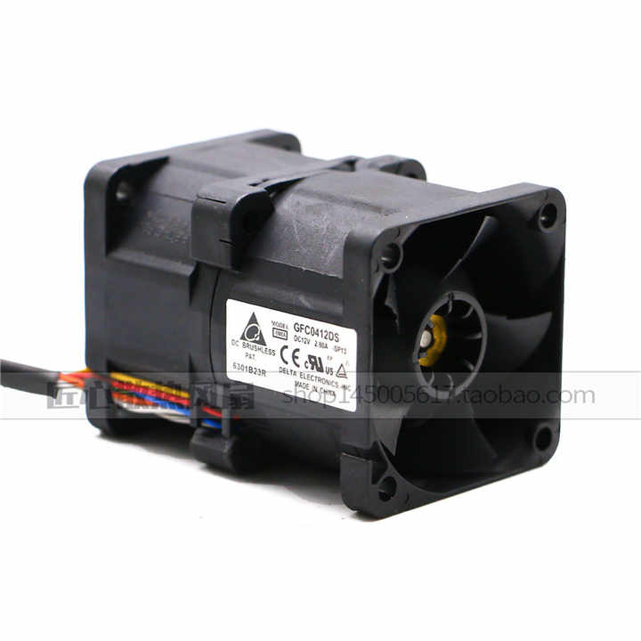 4cm Double stage 12v Turbine violent ducted booster fan Micro bearing ...