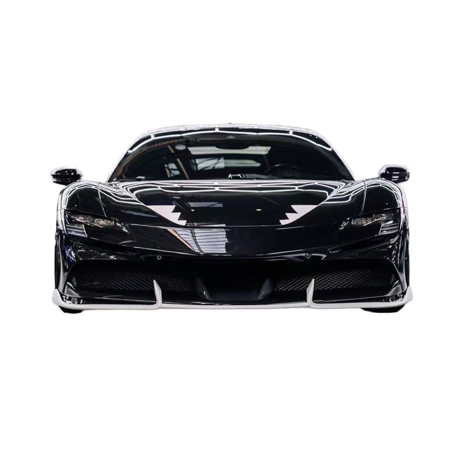 FOR Ferrari SF90 Body Kit SF90 Upgrade 1016 Style Carbon Fiber Front ...