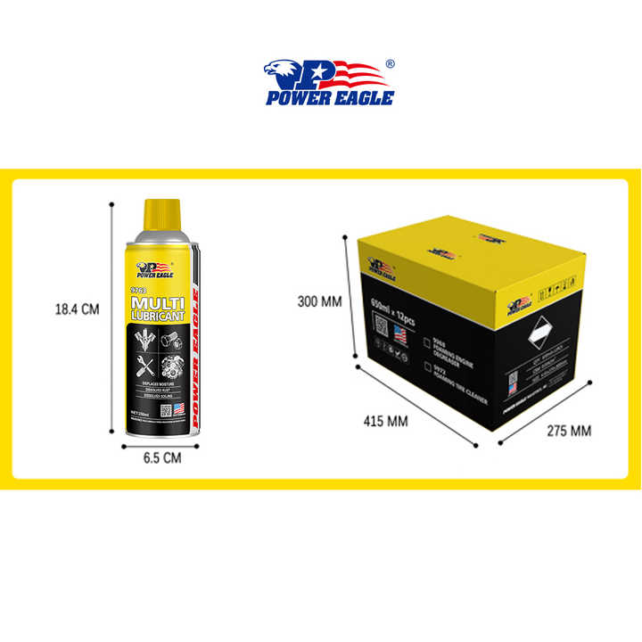 Power Eagle 450ML Dissolve Rust Spray Multi-Purpose Lubricant Penetrant ...