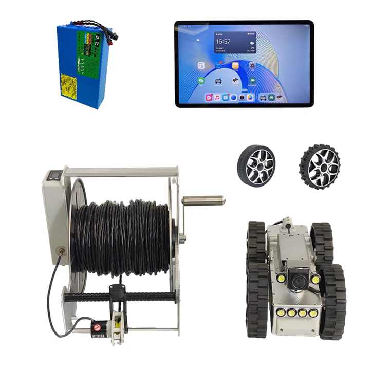 Remote Control 300mm Pipeline Inspection Robot Pipeline Crawler Camera ...