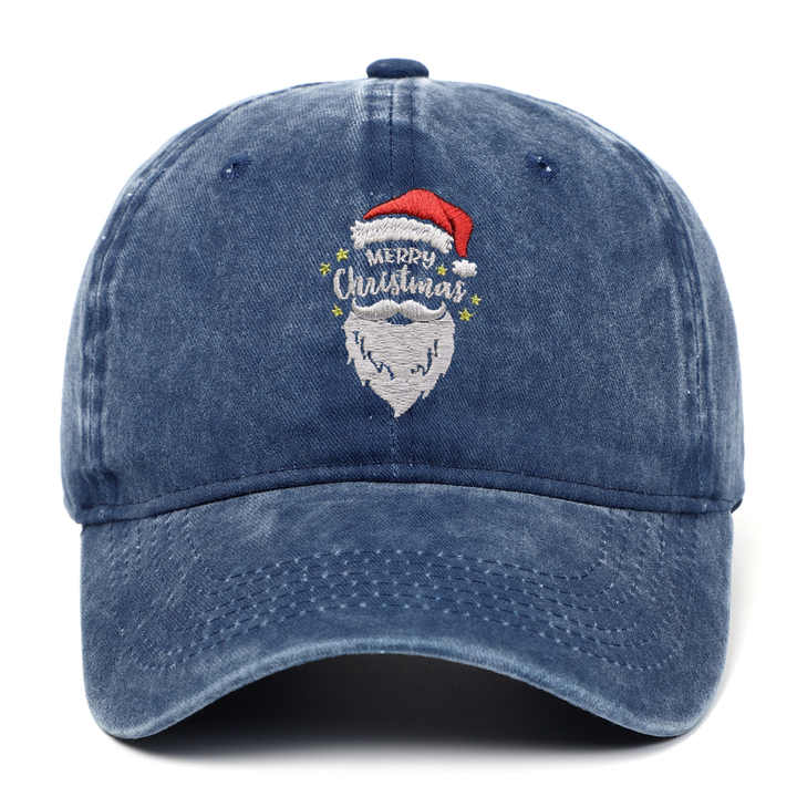 New Fashionable Luxury Santa Claus 3D Embroidery Denim 6-Panel Baseball ...