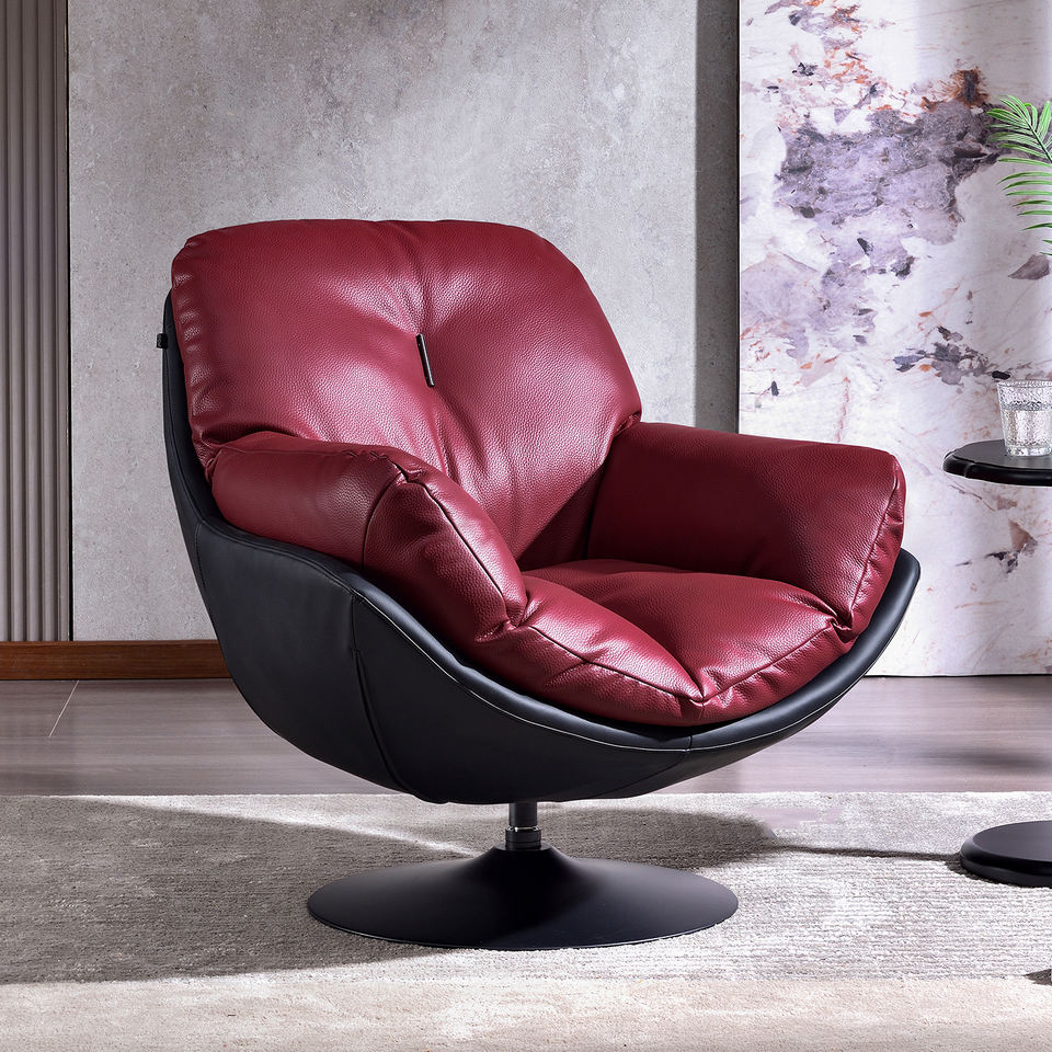 Modern Luxury Rotating Single Sofa Chair Lounge Chair Lazy Recliner ...