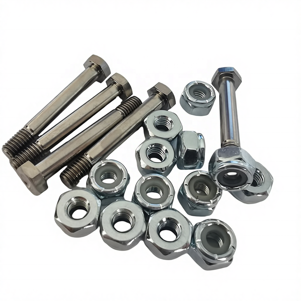 #10-32 Titanium Crash Bar Bolt 1-1/2"&1.50" with Steel Aircraft Jet Nut ...