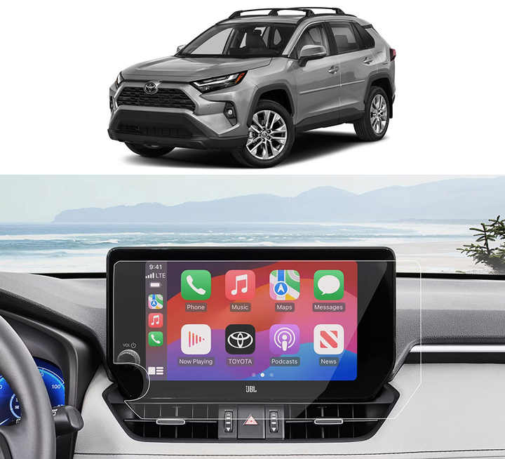 For 2025 2024 2023 Toyota RAV4 10.5 Inch Screen Protector Tempered ...