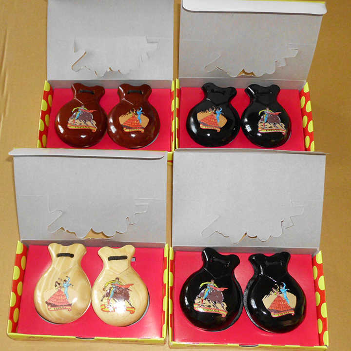 Hot Sale Kids Music Instrument - Lovely Piggy Shape Wood Animal Castanets