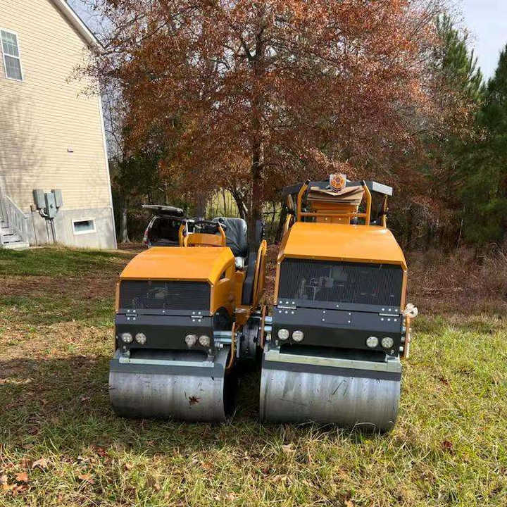Diesel Gasoline Hydraulic Vibrating Tandem Asphalt Compactor Road ...