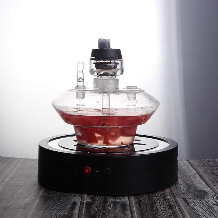 High Quality UFO Glass Hookah with Laser Light Base Mirror Technics ...