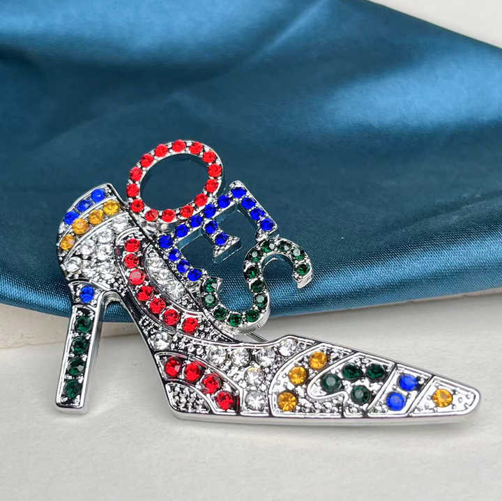 Greek Sorority OES Brooch Rhinestone Pin Women's Dress-Shape Shoes for ...