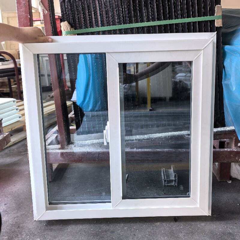 Latest Design Modern PVC Sliding Window with Double Glazed Horizontal ...