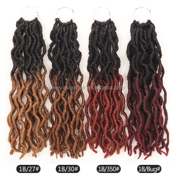 Wholesale 12inch Goddess Gypsy Locs Crochet Hair Curly Faux Locs ...