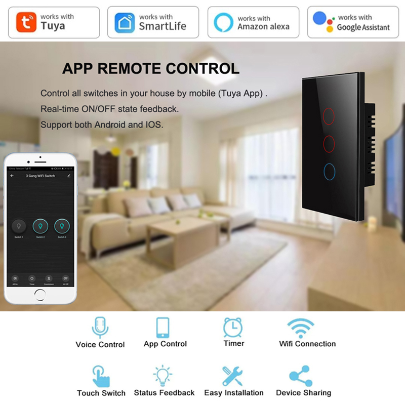 Smart Touch Screen Light Switches - Control Your Home