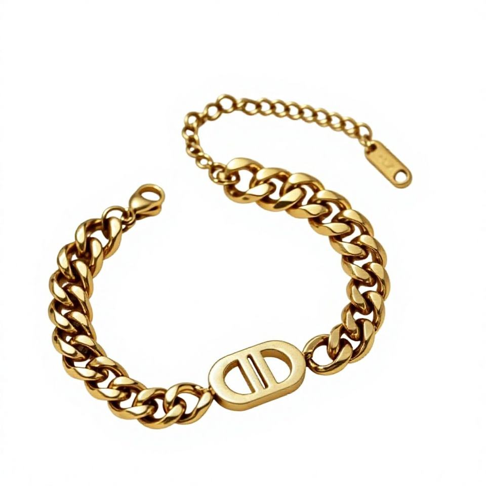 Stainless Steel Miami Cuban Link Chain 18K PVD Gold Plated Waterproof ...