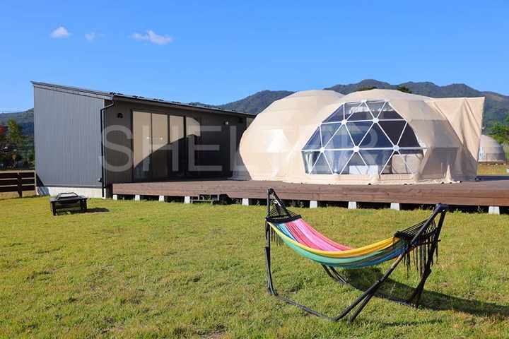 Outdoor Luxury Domo Pvc Hotel House Connected Double Dome Tent ...
