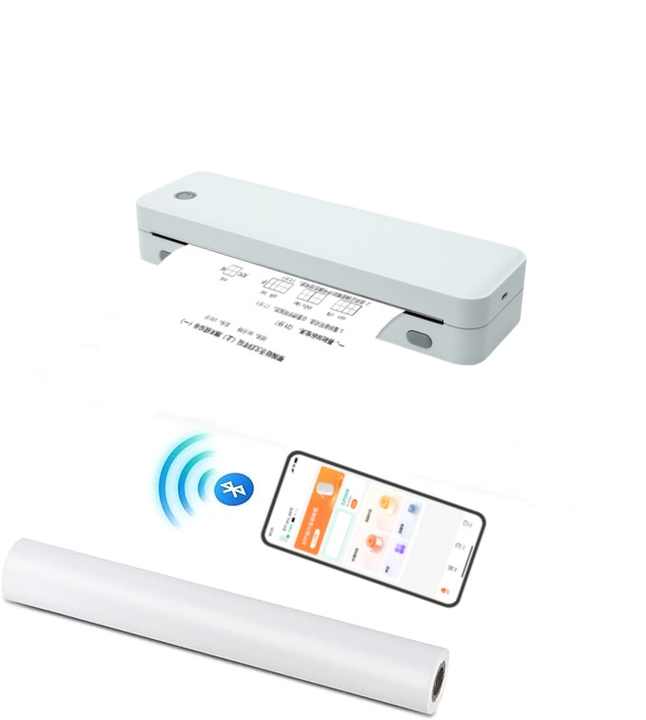 A4 Mini Portable Thermal Printer - Wireless & Inkless