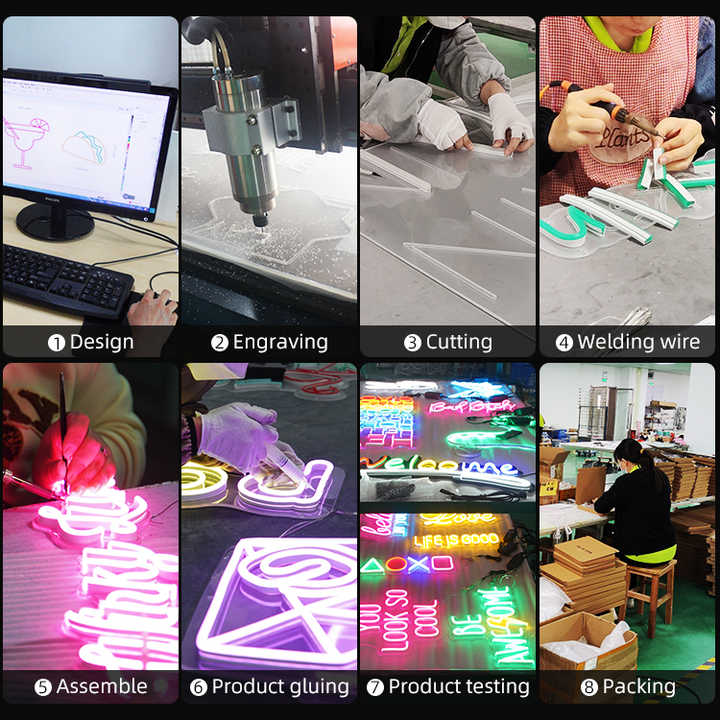 Wholesale Dropshipping Custom Personalized LED Logo Signs