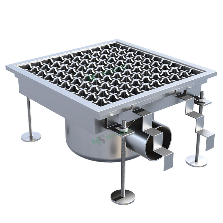 Square Industrial Floor Drain System - Durable & Efficient