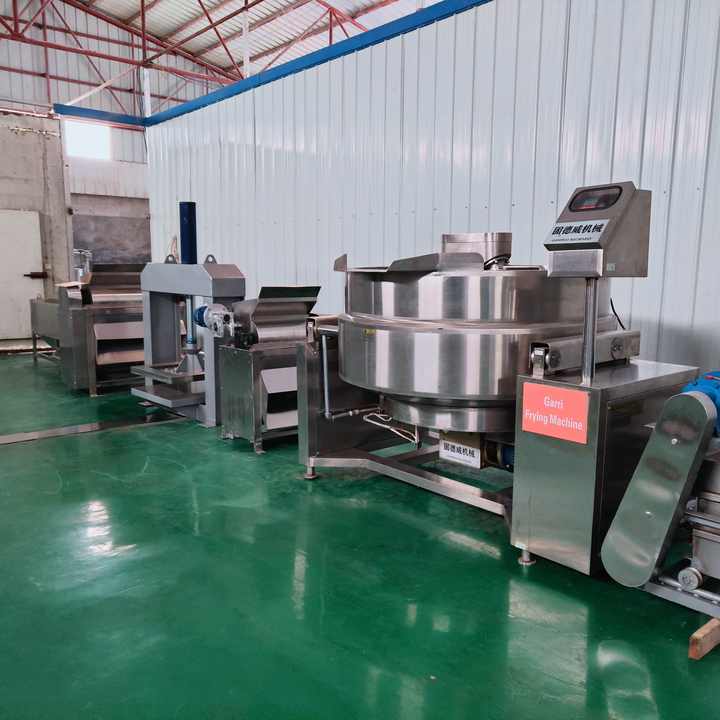 1000 KG/H Cassava Garri Processing Production Line Used in Factories