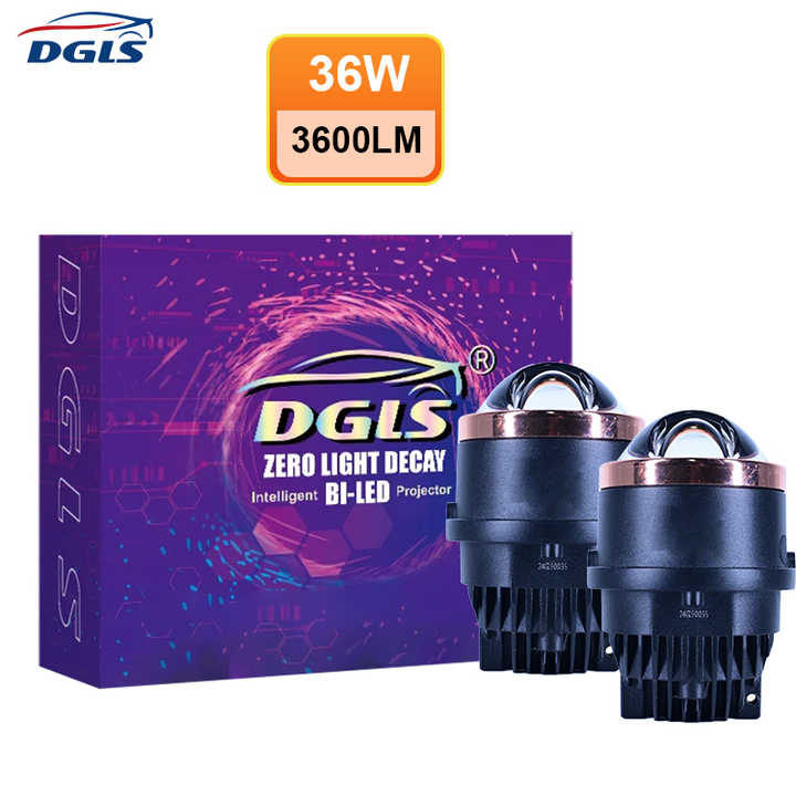 DGLS FOG-01 36W 3600LM 3000/4300/6000K Single Lamp Cup Bright Car LED Laser Headlight Fog ...