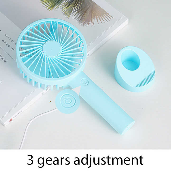 Portable Mini USB Rechargeable Fan with 3-Speed Settings, 1200mAh ...