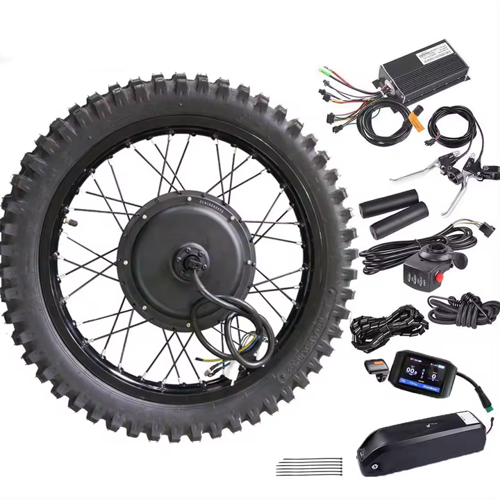 72v 3000w Brush Gear Hub Ebike Conversion Kits - IP65 Waterproof