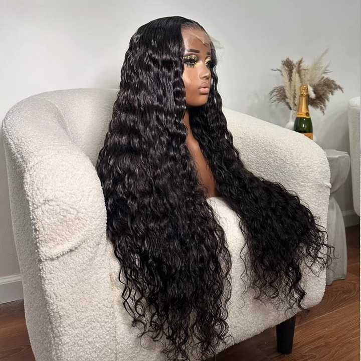 Italian Wave Front Wigs Brazilian Hair HD Lace Human Wigs Pre Plucked ...