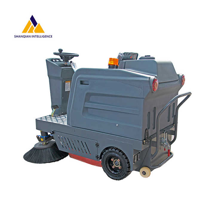 Commercial Three-Wheeled Electric Street Sweeper New Condition Ride-On ...