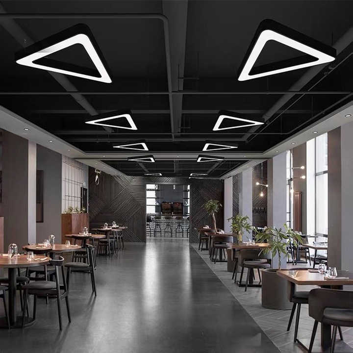 Modern Ceiling Pendant Light Indoor Led Lighting Decor Lamp Iron Black ...