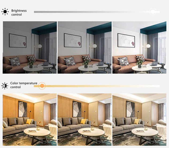 24V 2835 Dual-color CCT Chase Flow LED Strip - Warm White & Cool White ...